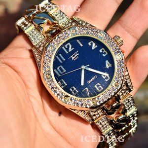 Accessories | Full Iced Out Classy Mens Luxury Statement Watch | Poshmark